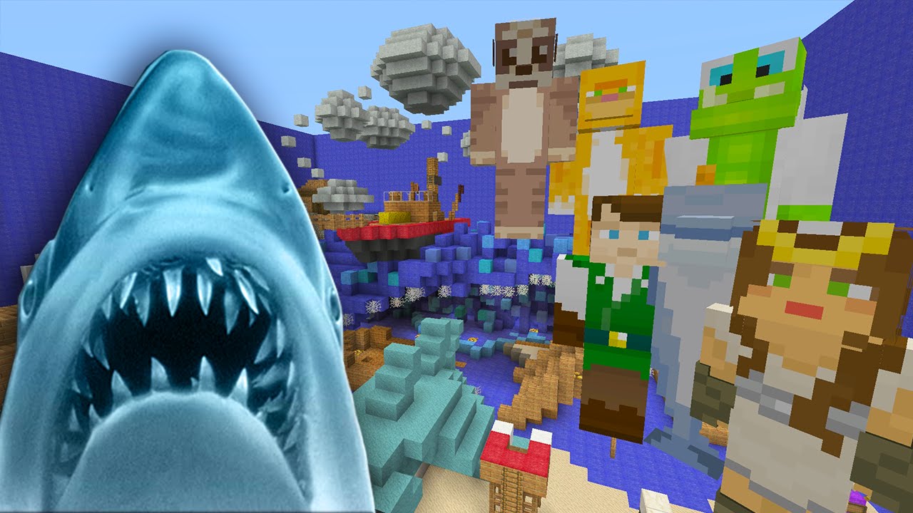 Minecraft xbox - Hide And Seek - Jaws Shark - YouTube