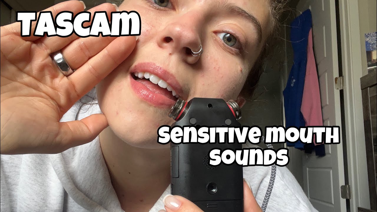 ASMR| The Most Sensitive Tascam Mouth Sounds 👄 - YouTube