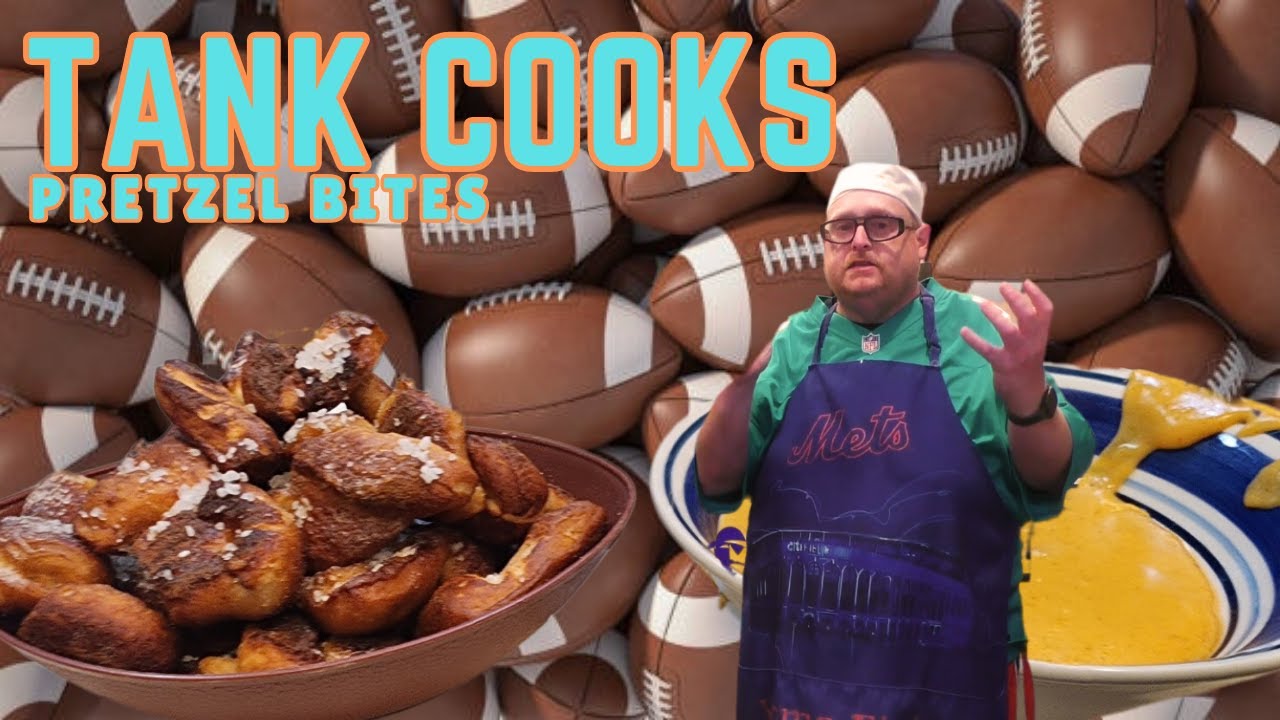 Tank Cooks Pretzel Bites and Cheese Sauce - YouTube