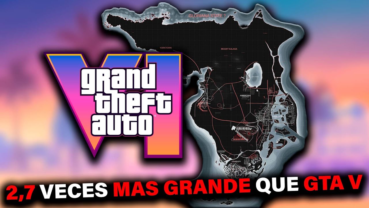 El NUEVO mapa de GTA 6 es MÁS GRANDE de lo que imaginas - YouTube