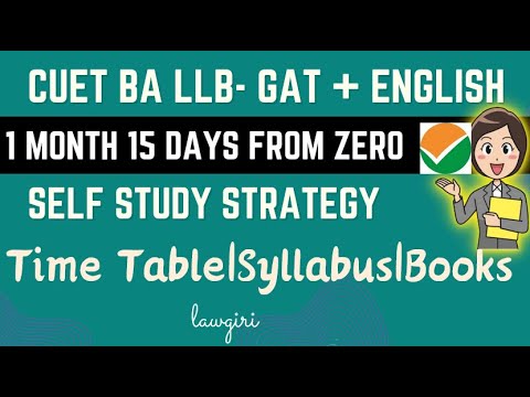 BHU BA LLB Entrance Exam Preparation 2025|CUET UG 5 year LLB General ...