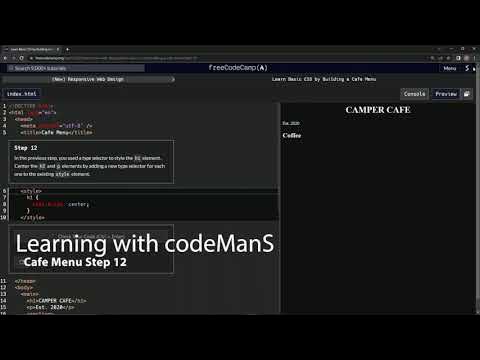 Learn Basic CSS by Building a Cafe Menu - Step 12 - YouTube