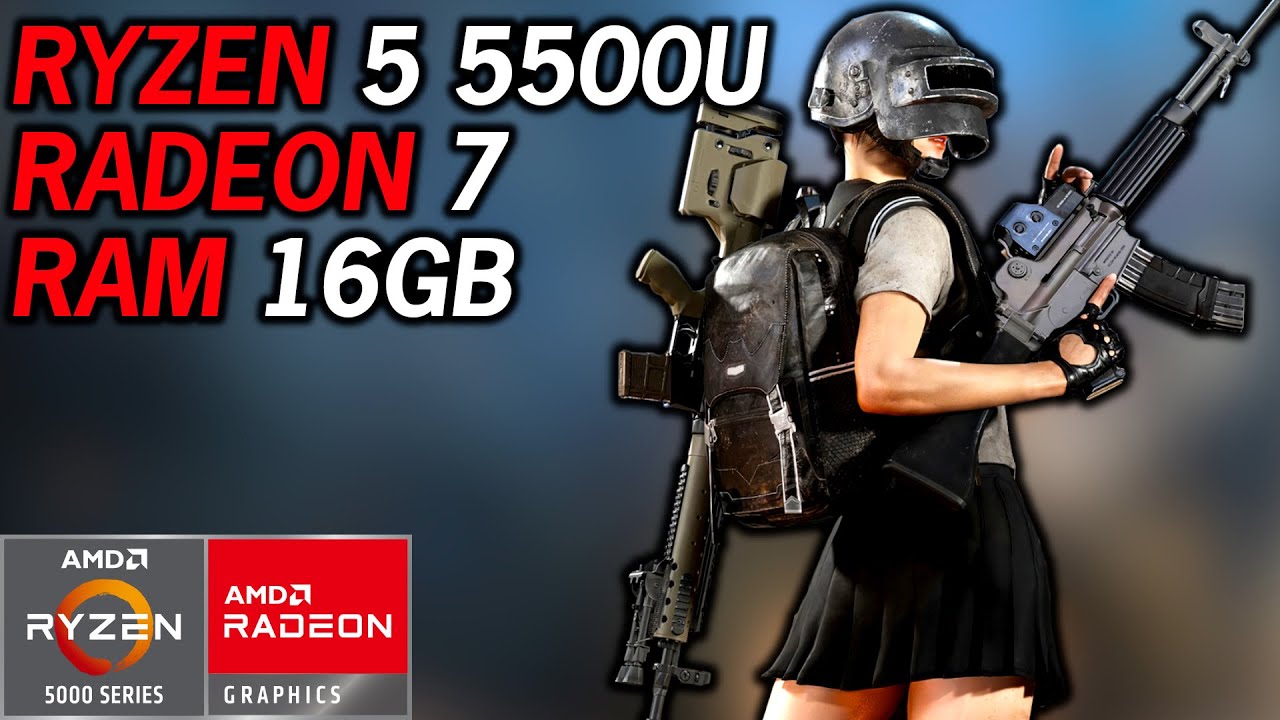 PUBG | AMD Ryzen 5 5500U Radeon 7 Graphics 16GB DUAL CHANNEL RAM 1080P ...
