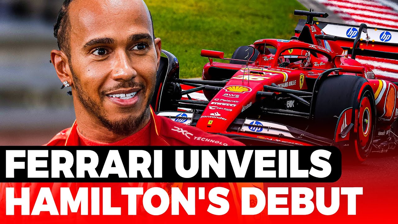 Ferrari unveils Hamilton's debut in the car | GPFans F1 News - YouTube