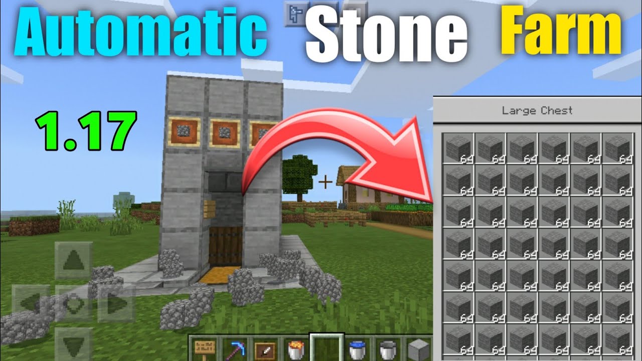 How To Make Automatic Stone Farm In Minecraft 1.17 | musheer gaming ...