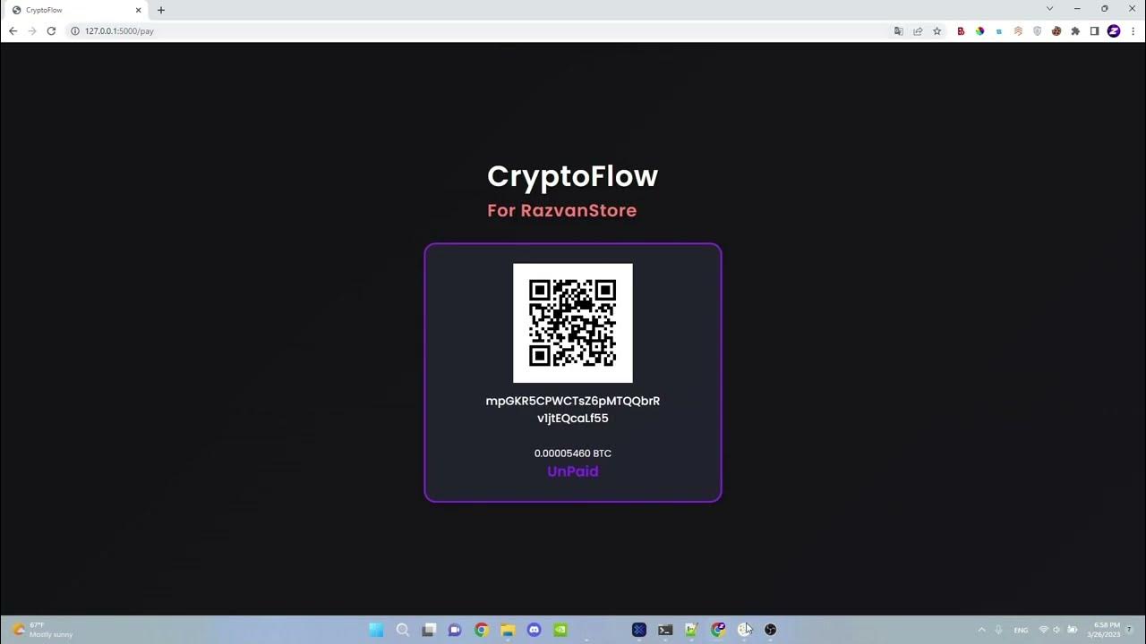 My Own Python/Flask Crypto Payment Gateway. User POV - YouTube