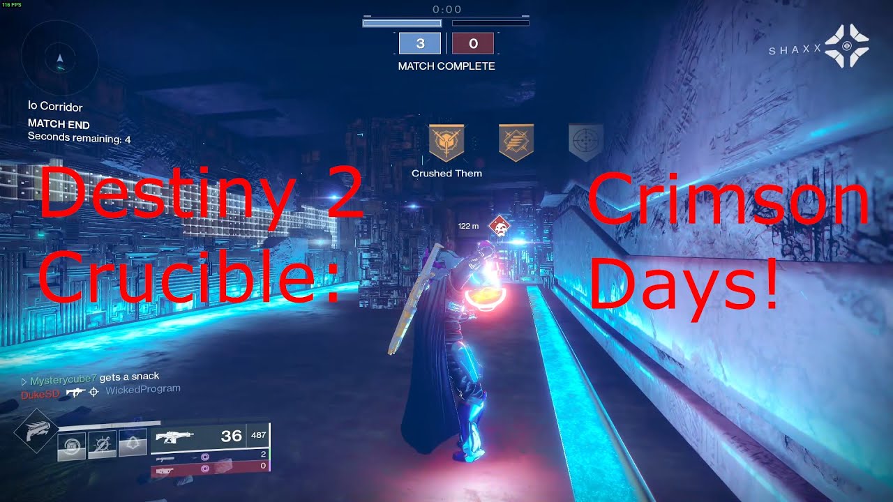 Destiny 2 Crimson Days! - YouTube