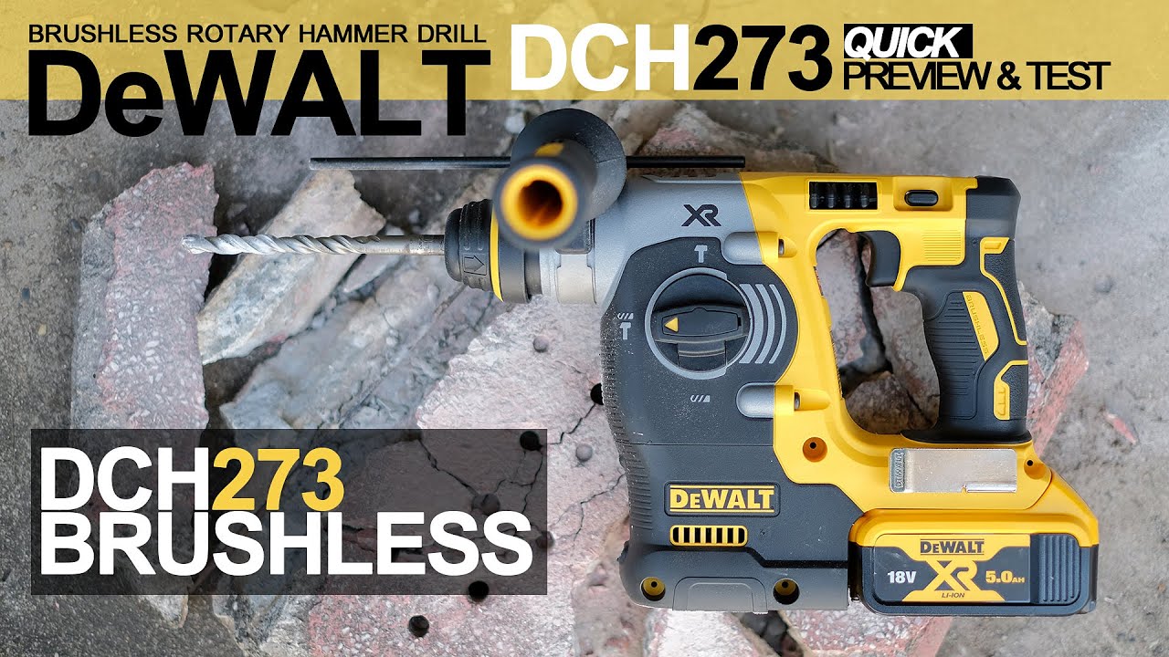 รีวิวสว่านโรตารี่ไร้สาย DeWALT DCH273... แบบเร็ว ๆ - YouTube