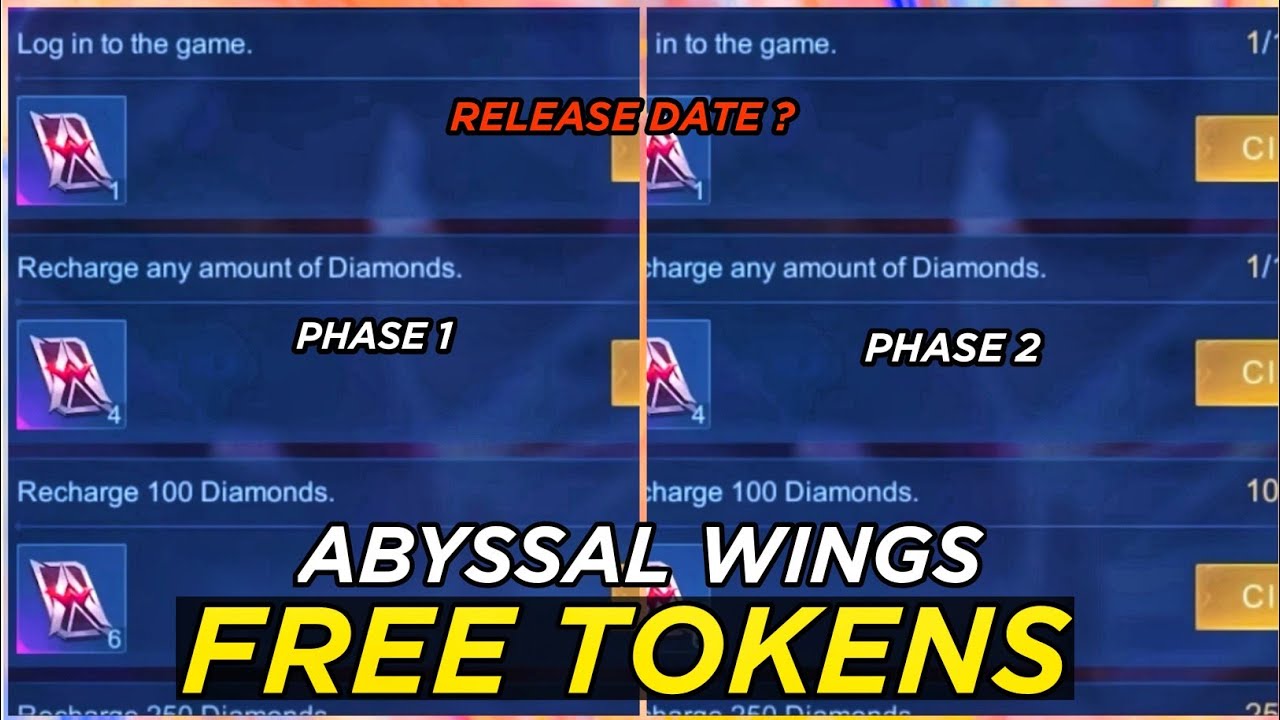 ABYSSAL WINGS EVENT PHASE 1 AND PHASE 2 FREE TOKENS RELEASE DATE ...