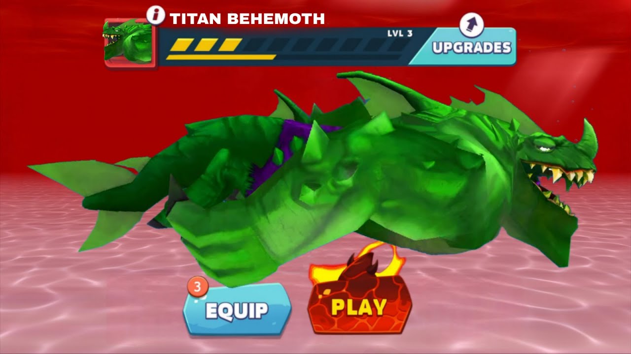 NEW GIANT TITAN BEHEMOTH UNLOCKED AND GAMEPLAY - Hungry Shark Evolution ...