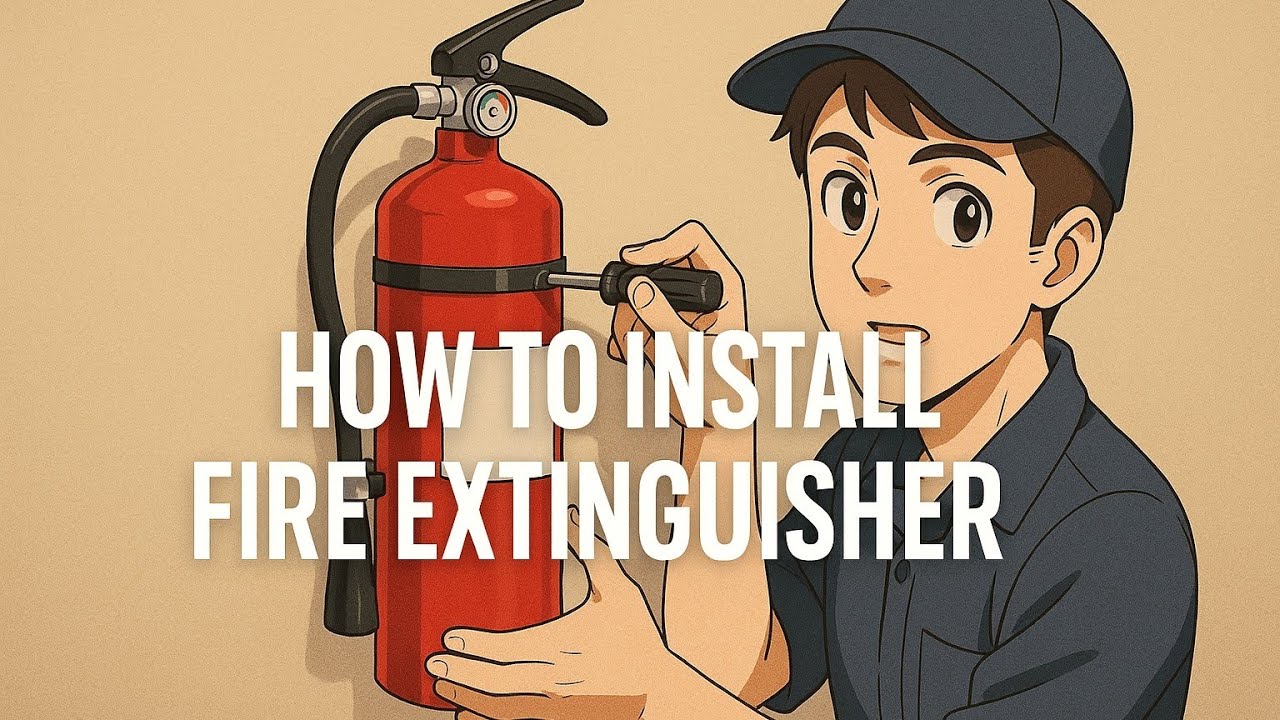 How to install fire extinguisher - YouTube