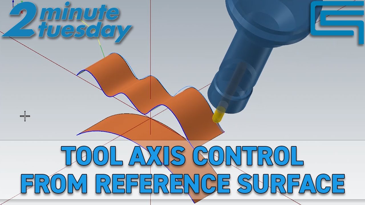 Mastercam 2023 — Tool Axis Control from Reference Surface | 2 Minute ...