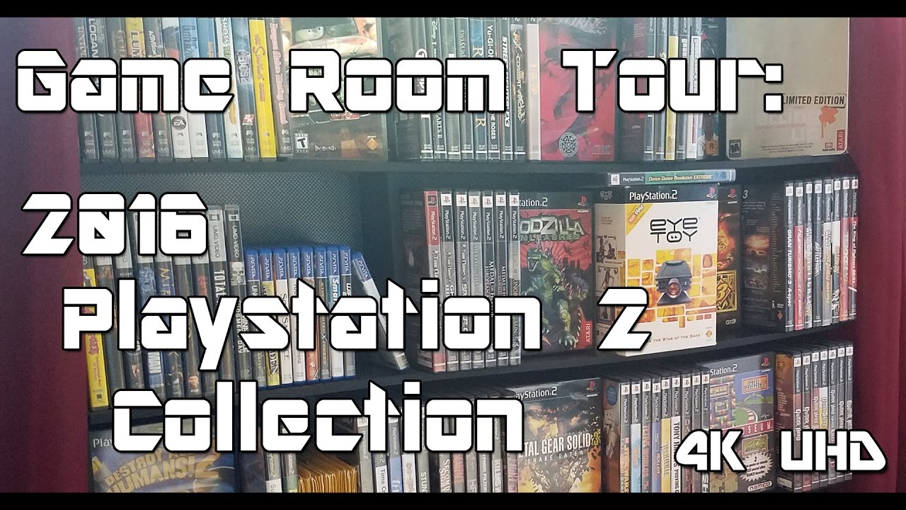 Game Room Tour: "Playstation 2 Collection" 2016 Update - 4K UHD - YouTube
