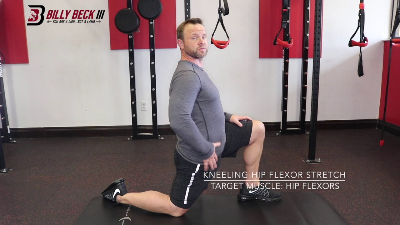 *Kneeling Hip Flexor Stretch - YouTube