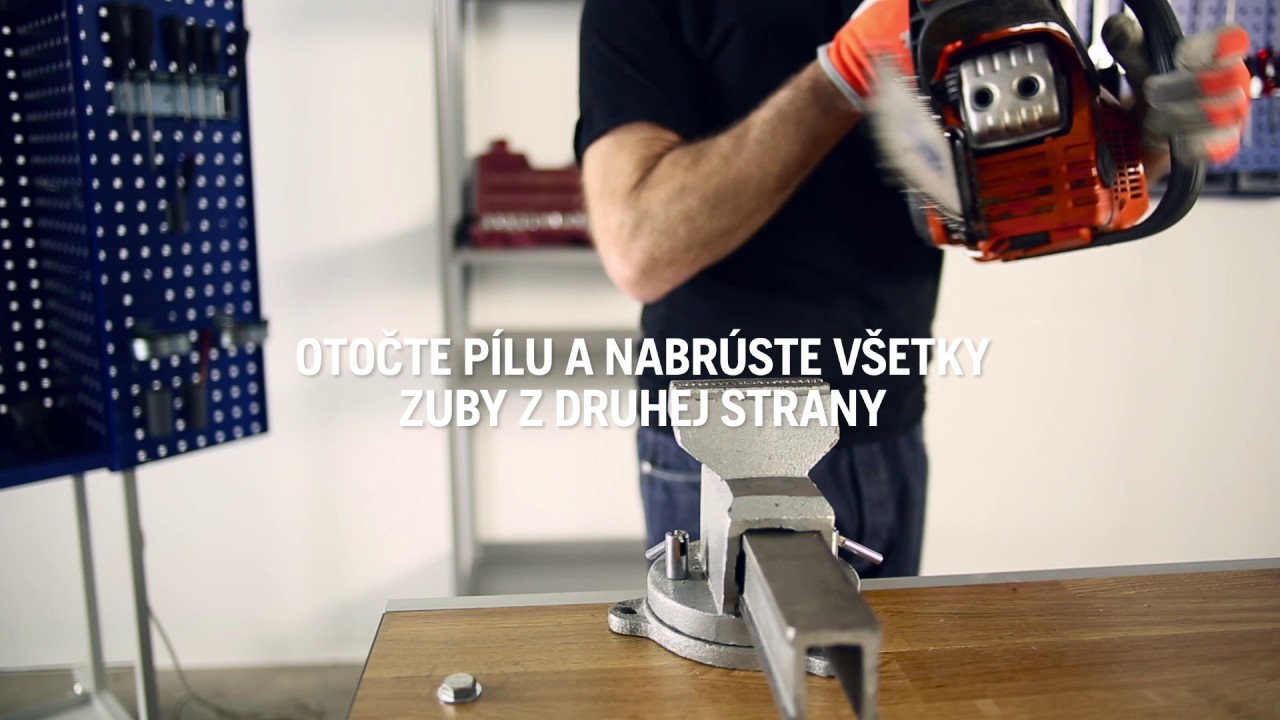 Ako naostriť reťaz motorovej píly? - YouTube