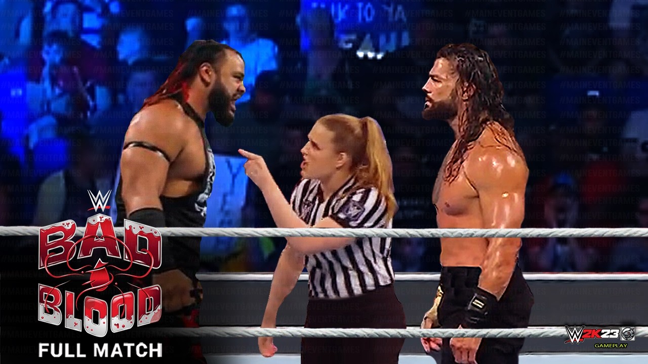Roman Reigns vs. Jacob Fatu: WWE Bad Blood 2024 - I Quit Match - YouTube