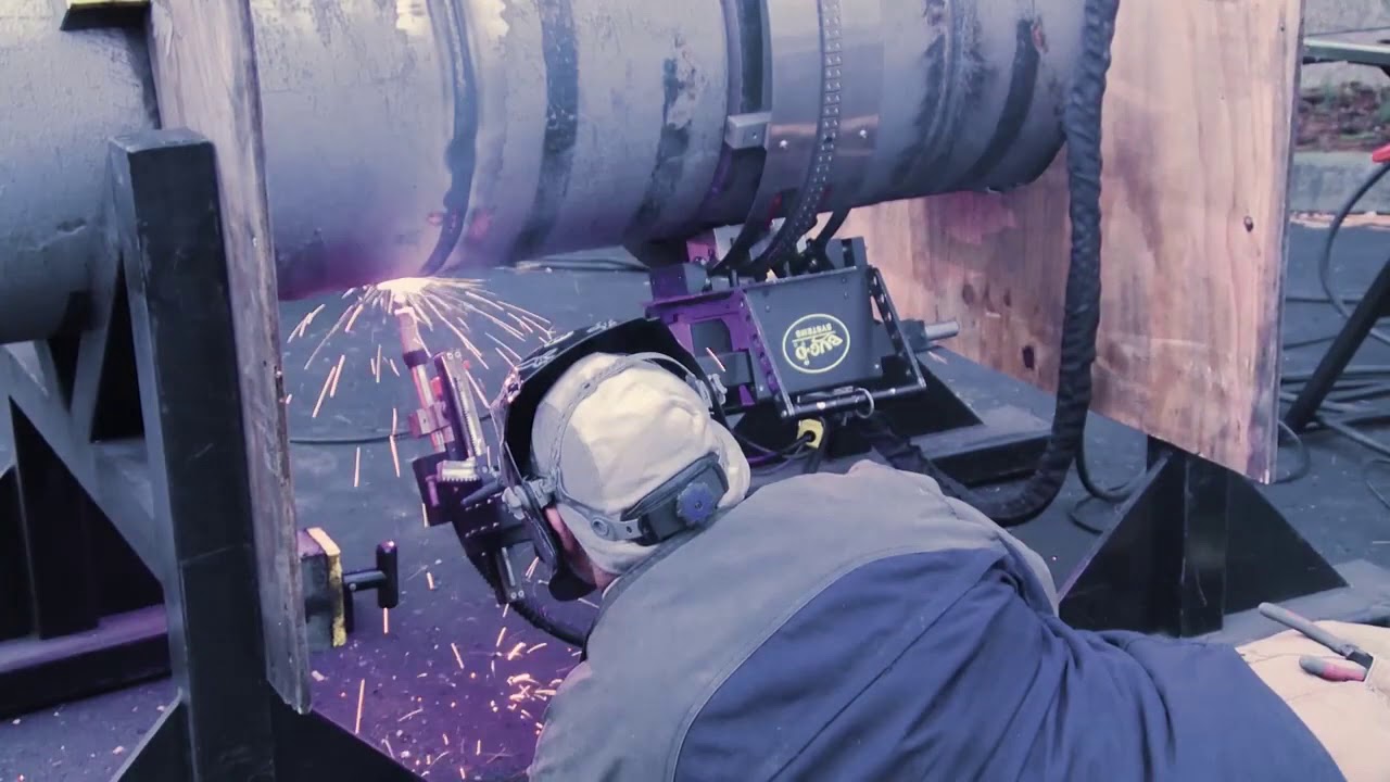 Pipe Welding with the Universal Bug-O-Matic - YouTube
