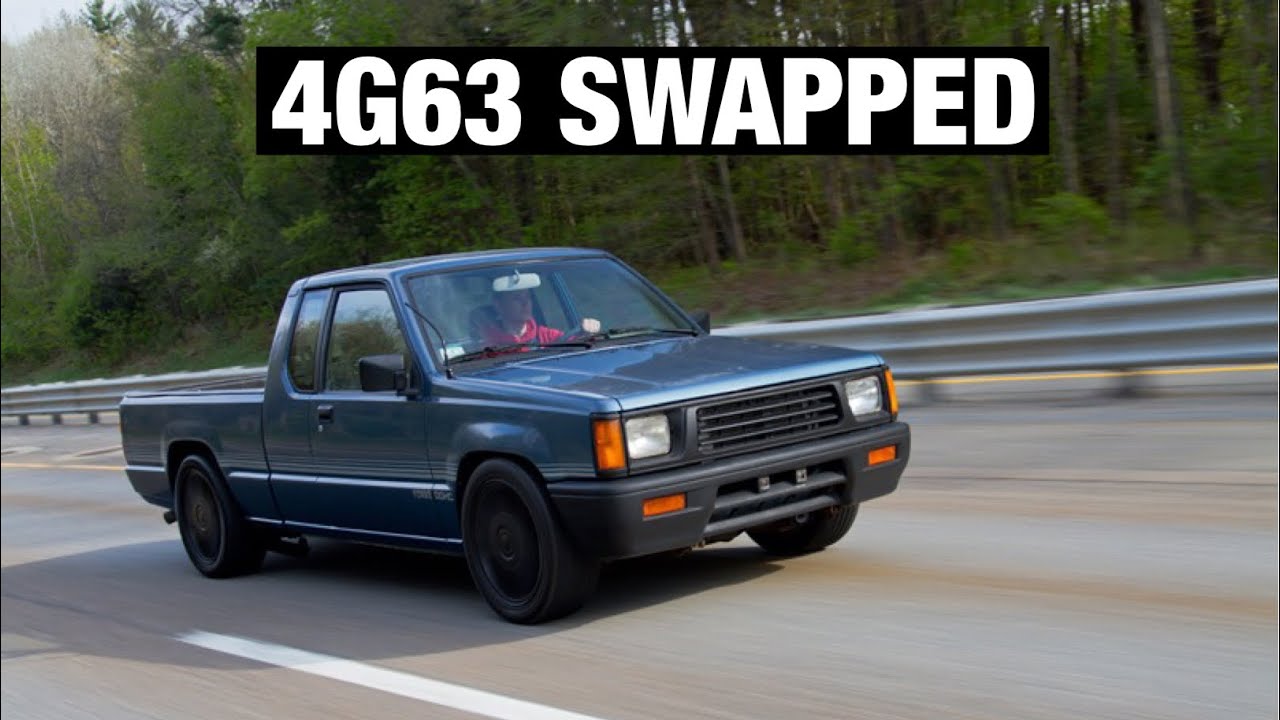 RWD 4g63 Turbo Swapped 1989 Dodge Ram 50 Mitsubishi Mightymax - YouTube