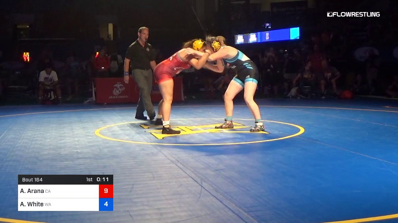 164 Lbs 3rd Place Alyssa Arana California Vs Alivia White Washington ...