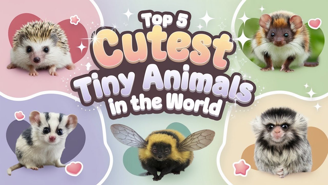 Top 5 Cutest Tiny Animals in the worlds! #ak27 #wildlife #animals #ai # ...