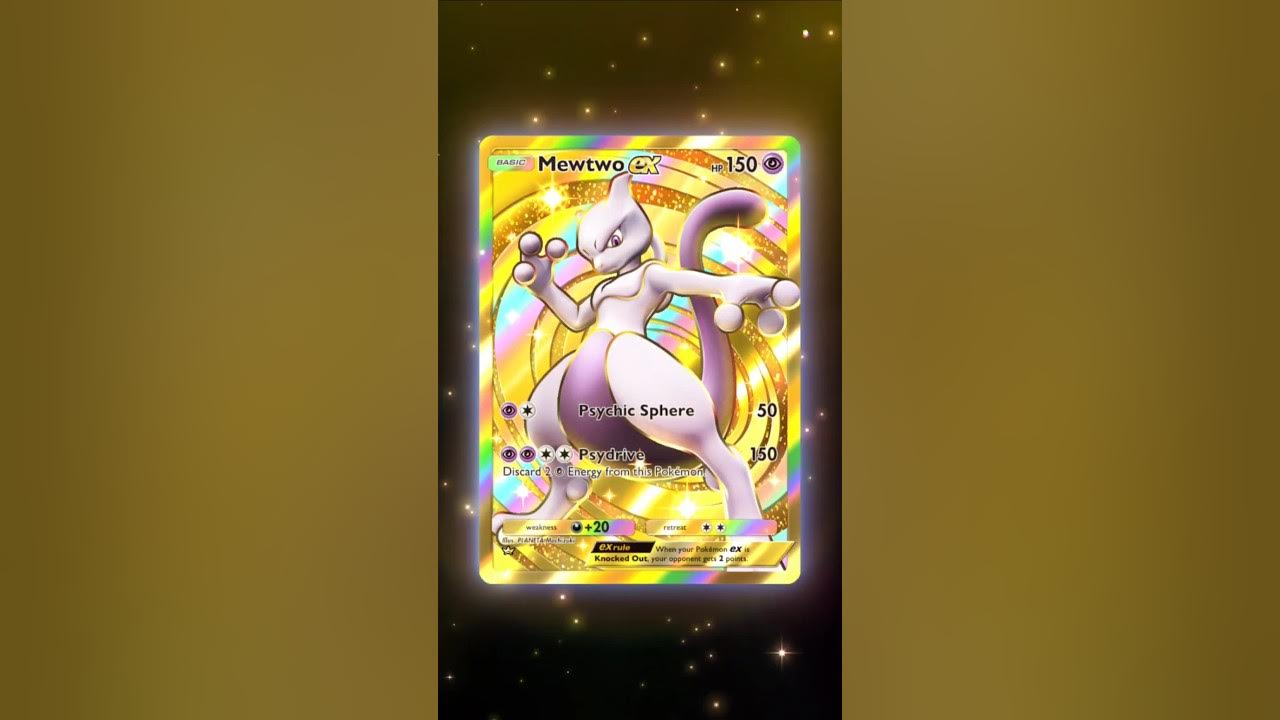 Mewtwo Ex Crown Rarity Pack Opening Pokémon TCGP - YouTube