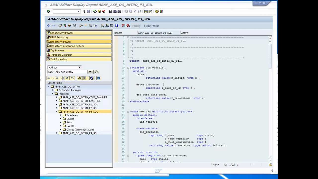 Abap Oo Refresher Module 4b Youtube 0079