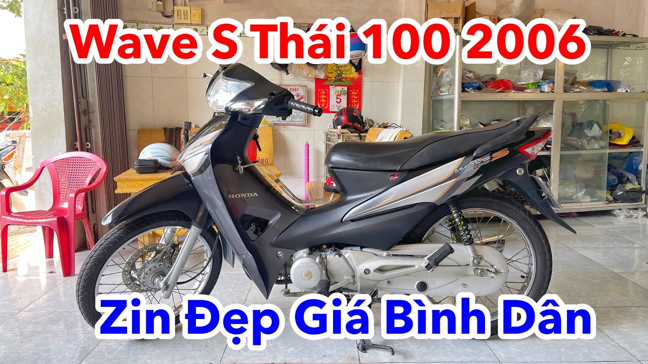 Xe Wave S Thái 100 2006 Xám Đen Zin Đẹp Giá Bình Dân - Xe Cũ Tiền Giang ...