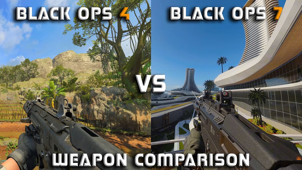 CALL OF DUTY BLACK OPS 4 VS BLACK OPS 7 [SS1] : WEAPON COMPARISON 4K ...