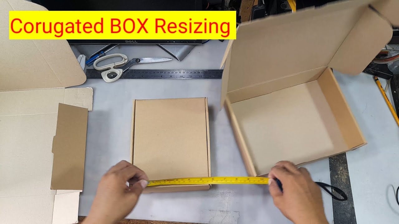 Corrugated BOX RESIZING How To Resize Box Paano Mag Paliit Ng Box YouTube Corrugated BOX RESIZING How To Resize Box Paano Mag Paliit Ng Box YouTube