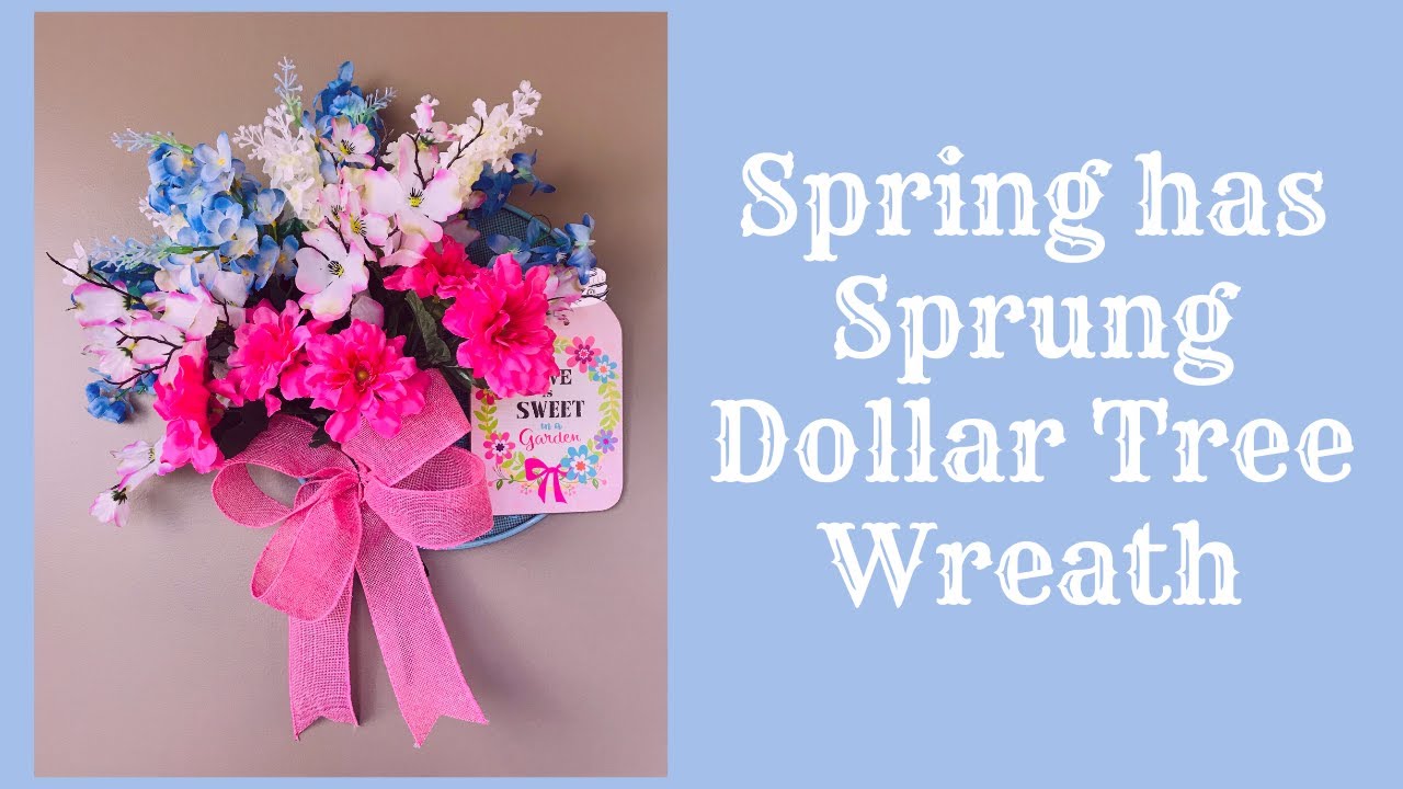 $1 Dollar Tree Spring has Sprung Splatter Screen Wreath DIY🌸 - YouTube