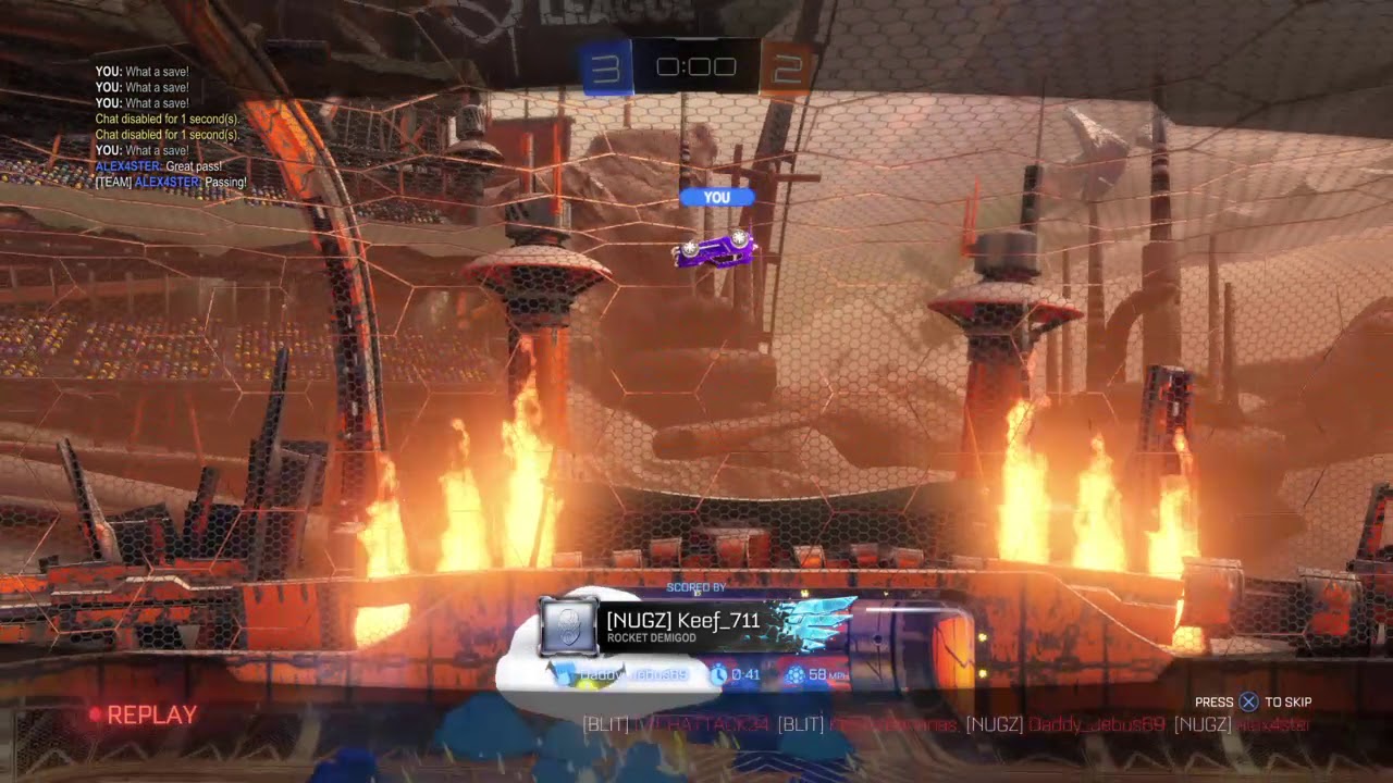 Buzzer beater in Rocket League - YouTube