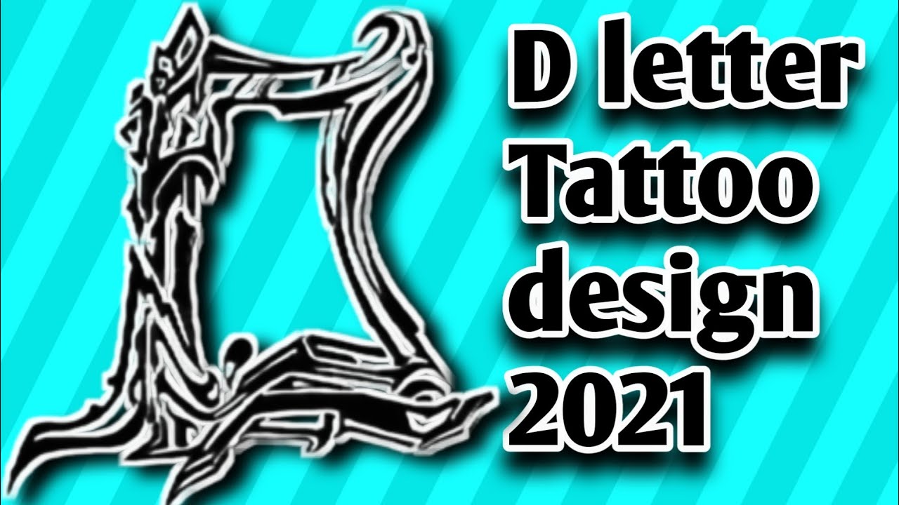 #tattoo #artist How to make D name tattoo at home with simple steps ...