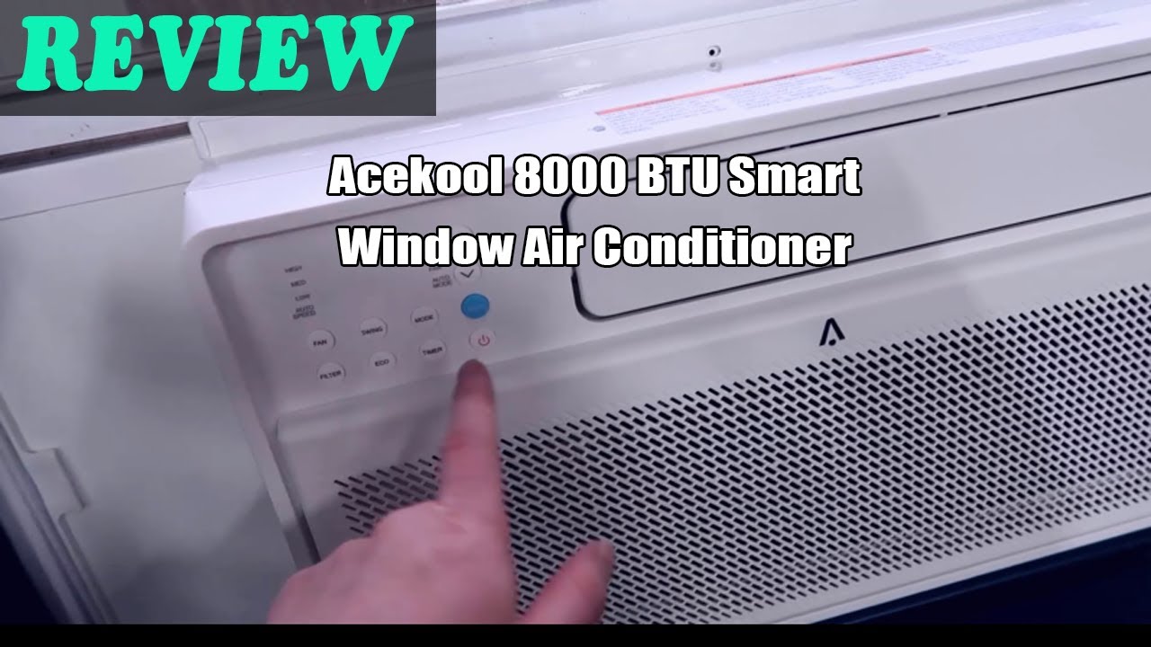 Review Acekool 8000 BTU Smart Window Air Conditioner 2023 - YouTube