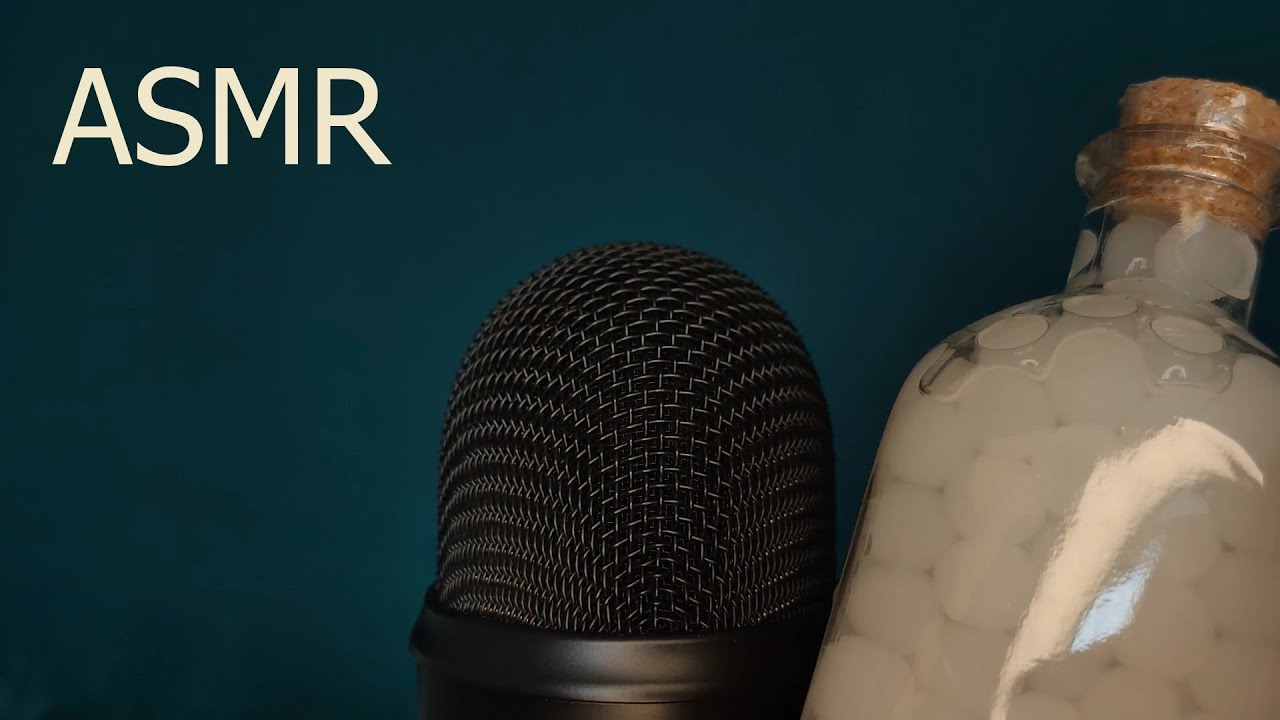 Random objects ASMR - brushes, glass bottle, gloves, wooden blocks (NO ...