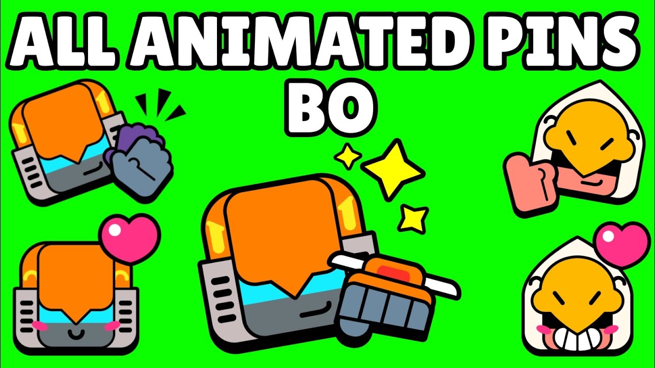 Bo Pins (Animated) | Brawl Stars | Green Screen - YouTube