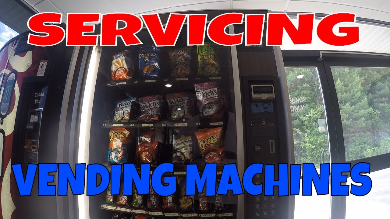 servicing and refilling vending machines - YouTube