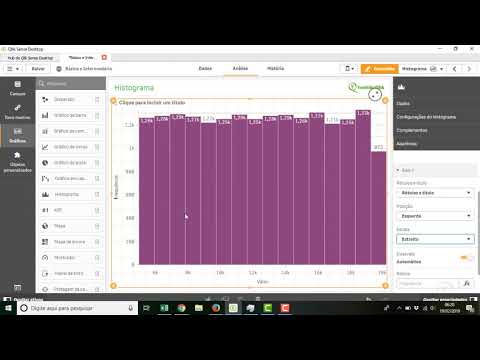 Histograma em Qlik Sense