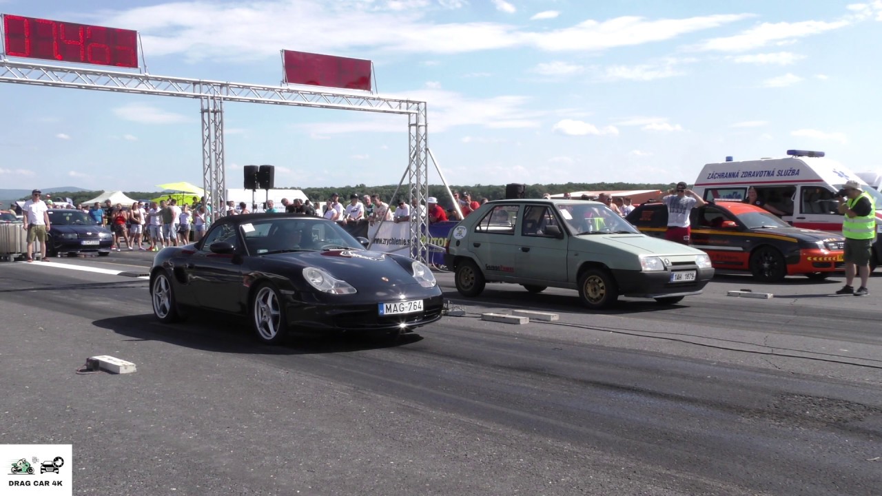Porsche Boxster S 986 vs Skoda Favorit 🚦🚗 drag race 1/8 mile - 4K UHD ...
