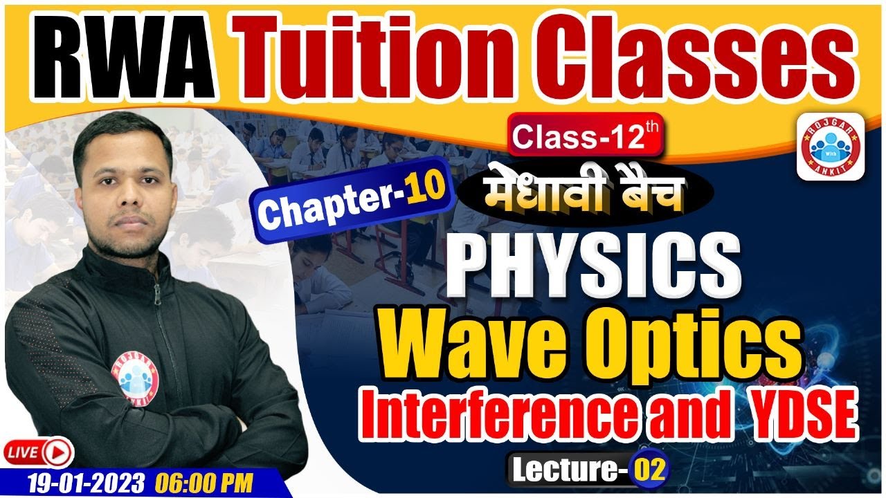 Wave Optics, Interference And YDSE Physics Class 12 | 12th Online ...