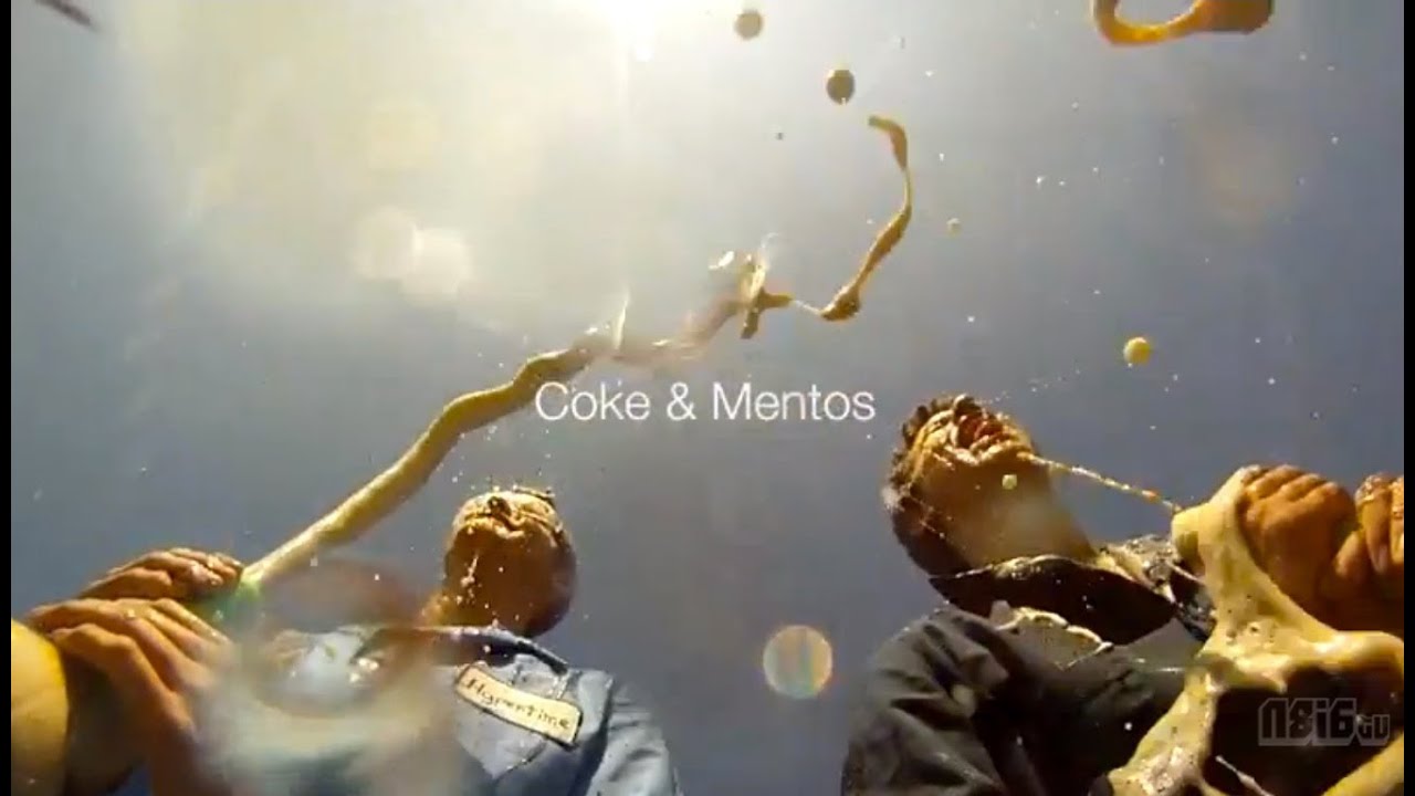 "Coke & Mentos" (1200fps) | Mentos + Coke = Foam Geyser Fun In ...