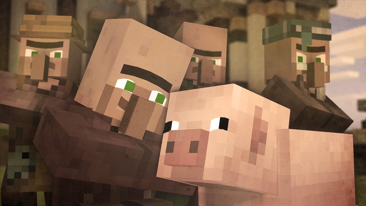 Piglin Life 06 - The Past of Pig & Villager | Minecraft Animation - YouTube