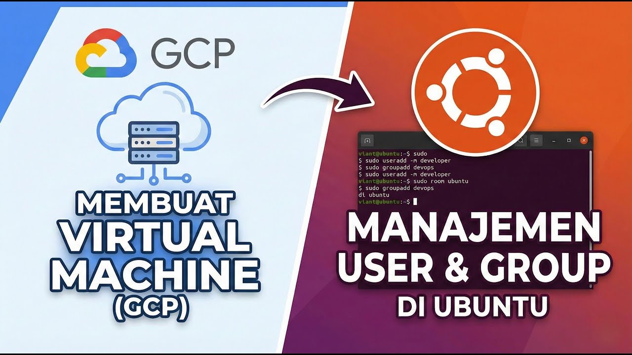Membuat Virtual Machine di Cloud (GCP) & Manajemen User dan Group - YouTube