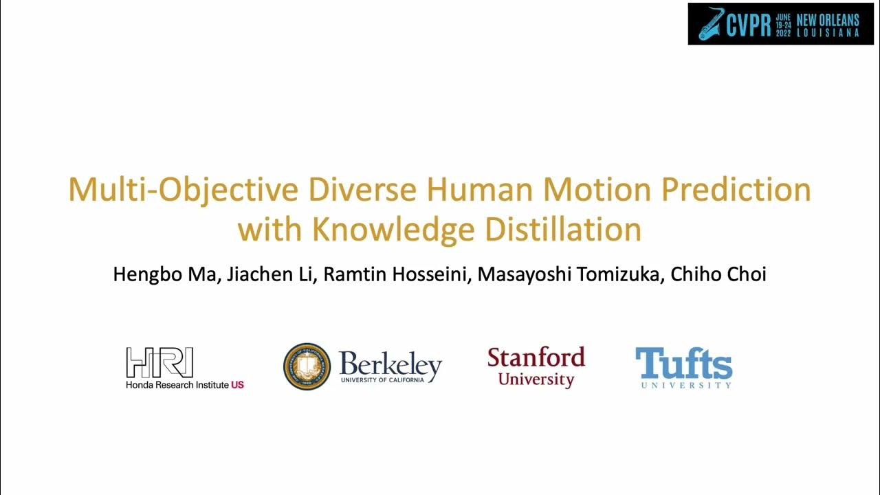 Multi Objective Diverse Human Motion Prediction With Knowledge ...