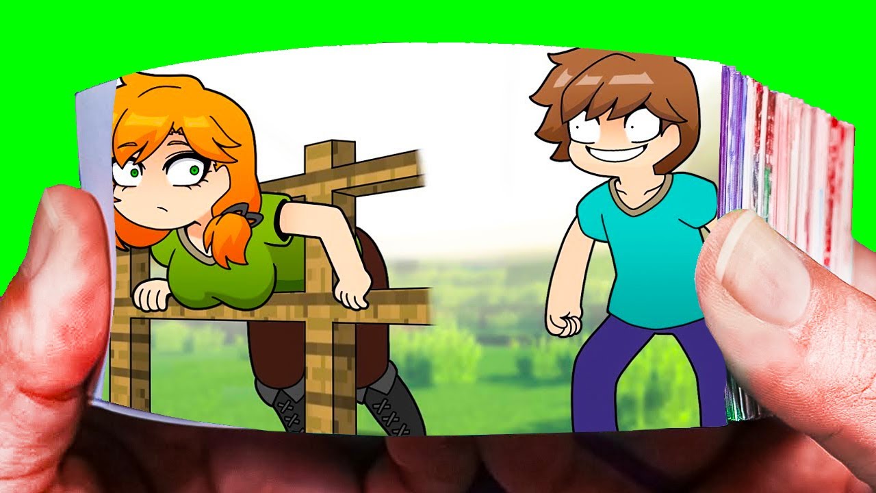 Alex feeds Steve, Steve, i'm stuck! Flipbook Animation - YouTube