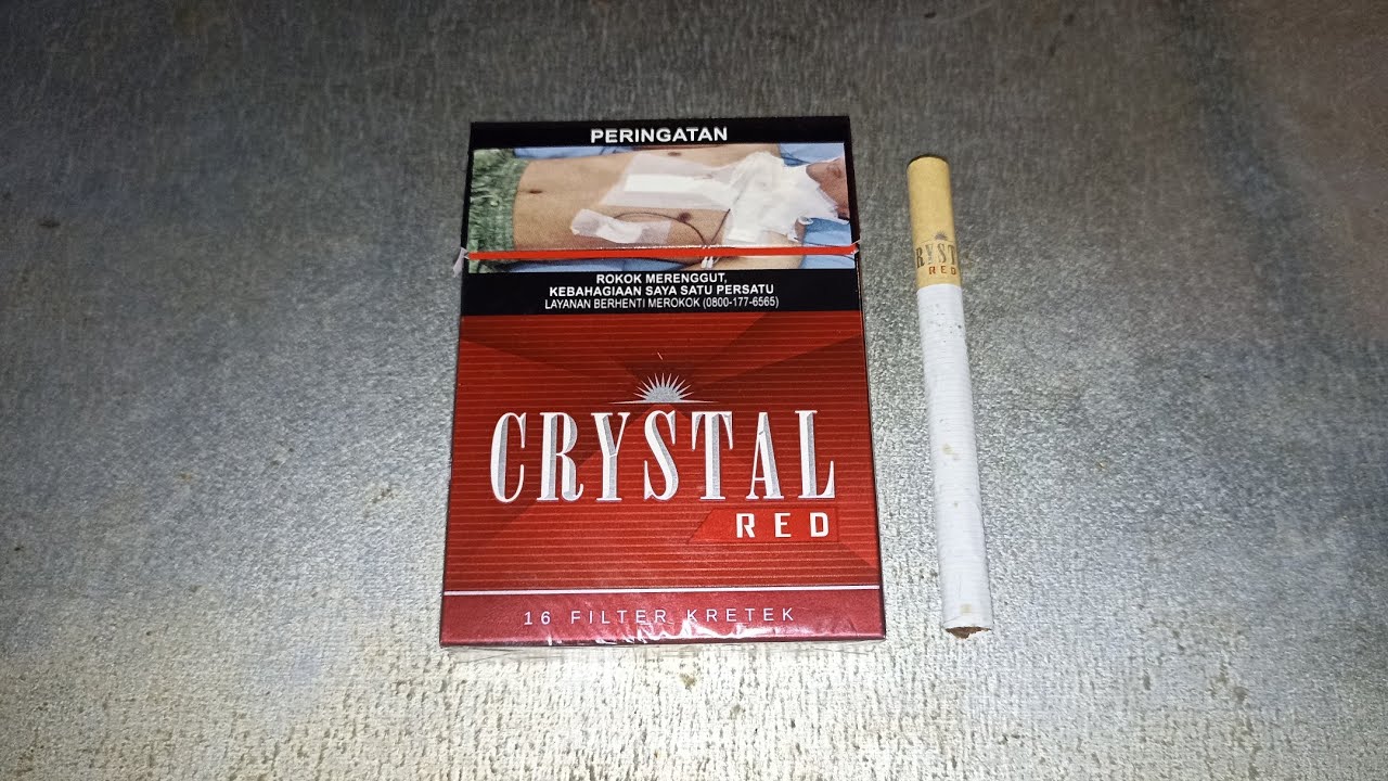 REVIEW ROKOK CRYSTAL RED | 16 Batang Rokok Filter Seger - YouTube