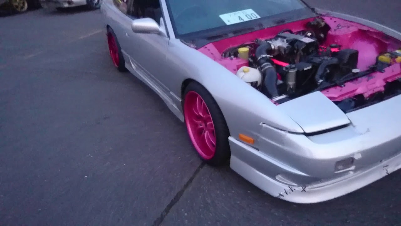 Pinku Style 1UZ-FE 180sx Misawa Japan - YouTube