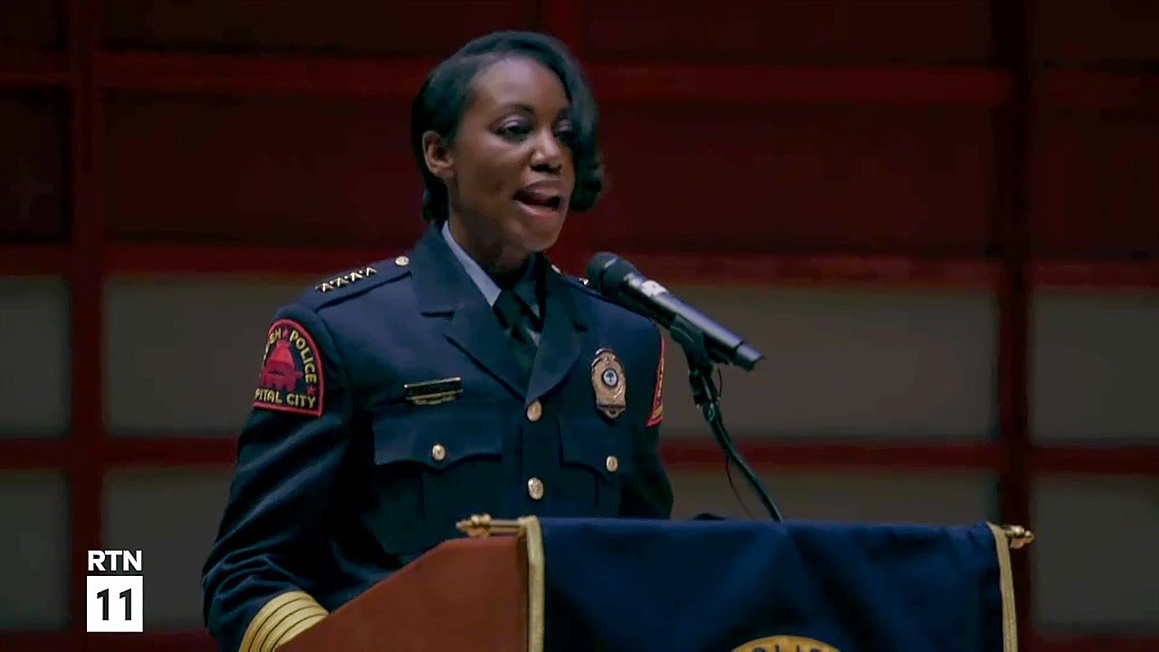 New Raleigh Police Chief Estella Patterson sworn in - YouTube