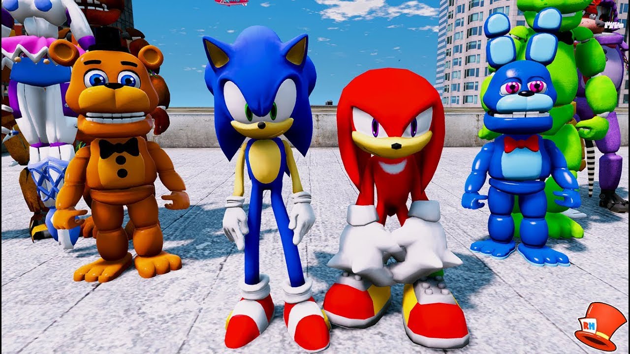 ANIMATRONICS & SONIC THE HEDGEHOG & KNUCKLES ADVENTURE! (GTA 5 Mods ...
