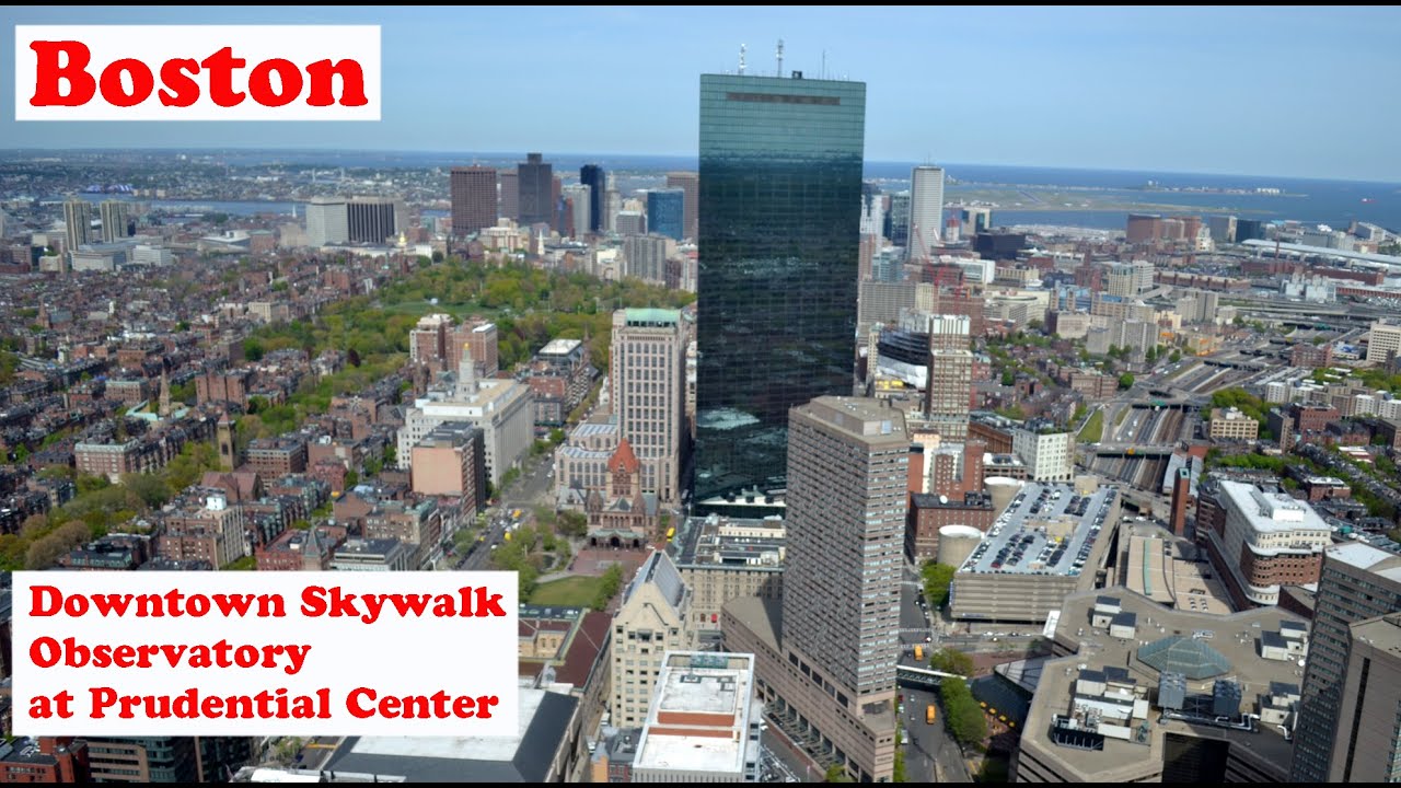 BOSTON, MA, USA / Walking & Driving Downtown / Skywalk Observatory at ...