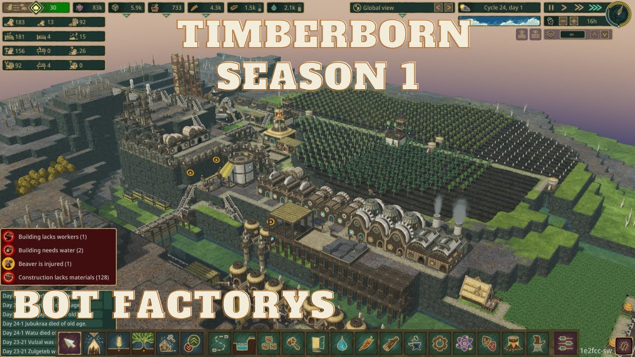 Timberbots Now Have Factory's In Timberborn - YouTube